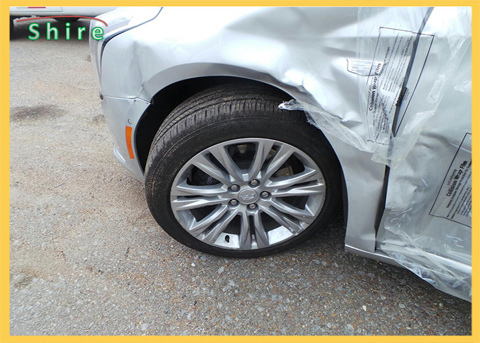 Collision Crash Wrap - 36 X 100 4 Mil Durable See Thru Plastic Film Self Adhering Film