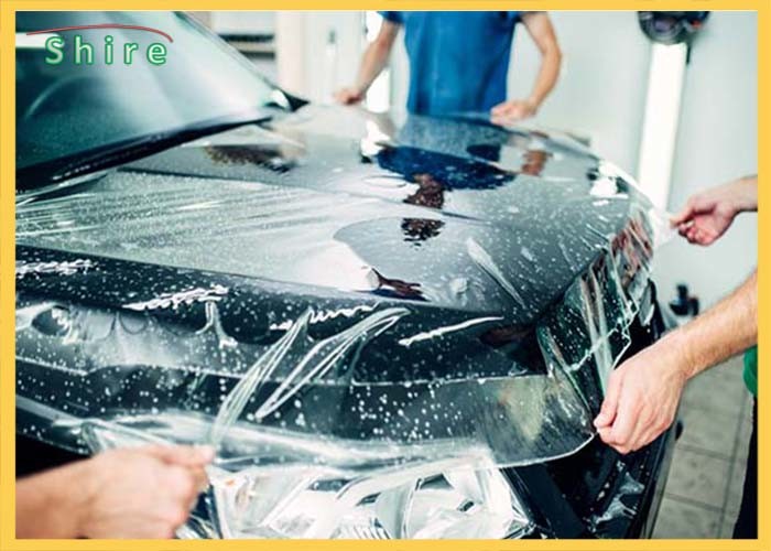 High Glossy Clear Car Collision Wrap Film Car Body Wrap PE Material