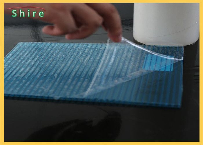 Low Tack Self Adhesive PE Protective Film Hollow Plastic Sheet Surface ...