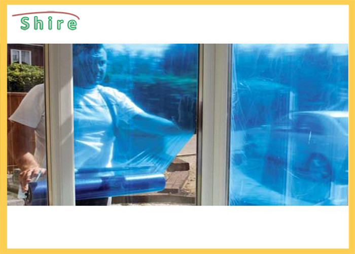 Outdoor Window Glass Protection Film 50 Micron Thickness Blue Color SGS ...
