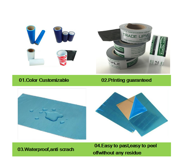 Different Size HVAC Temporary Removable Blue Duct Protective Film