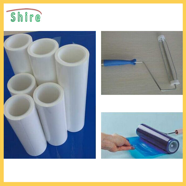 Self Adhesive Clean Room Tacky Rollers , Portable Cleanroom Sticky Roller