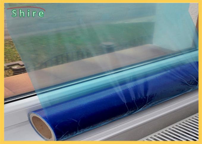 Blue PE Protective Film For Window Glass Temporary Glass Protection Film